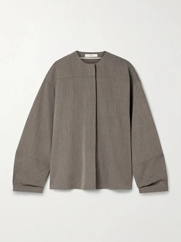 Co Oversized Mélange Twill Shirt