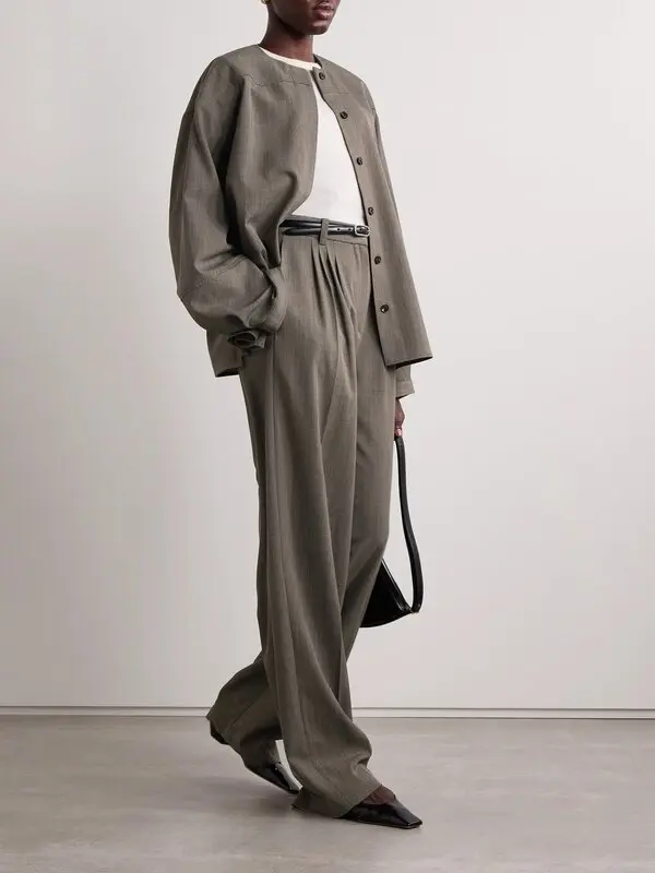 Co Oversized Mélange Twill Shirt