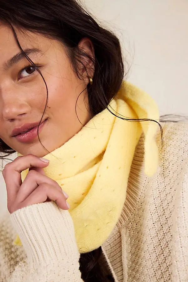 Free People Essential Triangle Scarf - Tender Yellow