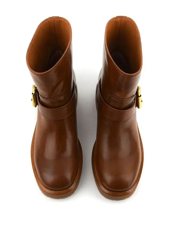 Chloé Coddington Biker Boots - Brown