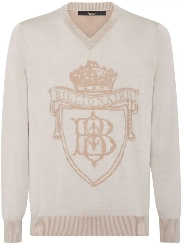 BILLIONAIRE Silk Pullover - Neutrals