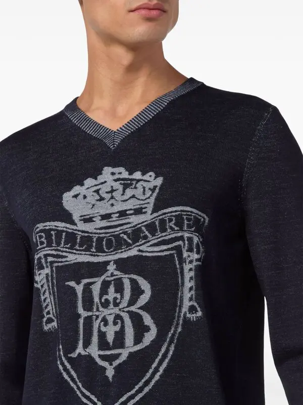 BILLIONAIRE Silk Pullover - Blue