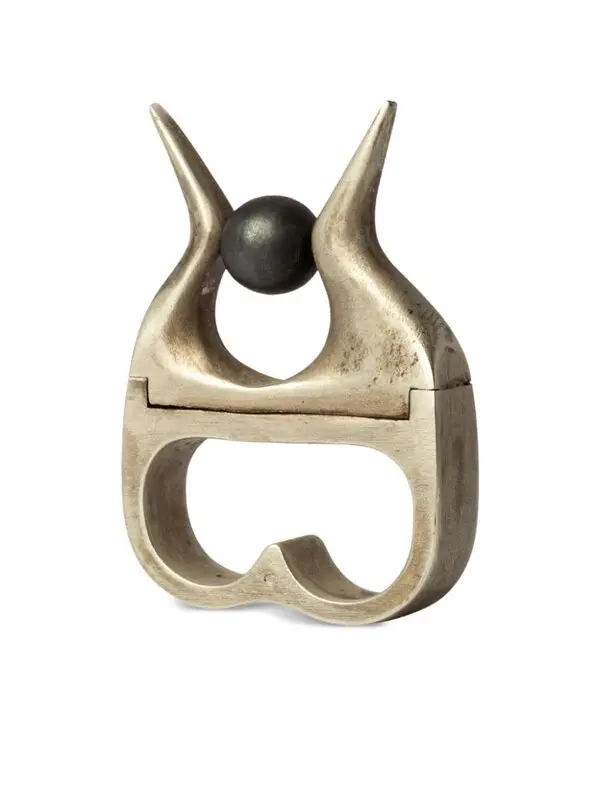 PARTS OF FOUR Plate Double Hathor Expansion Ring - Silver