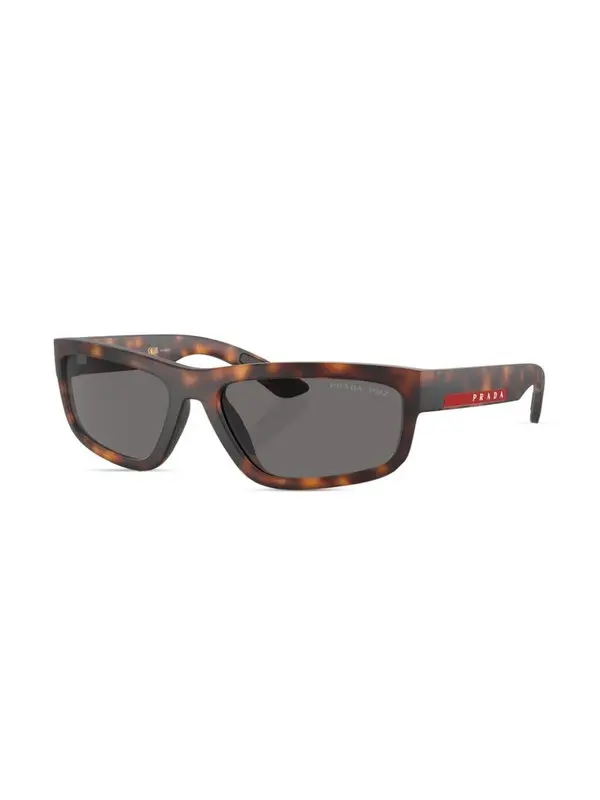 Prada Tortoiseshell Rectangle-frame Sunglasses - Brown