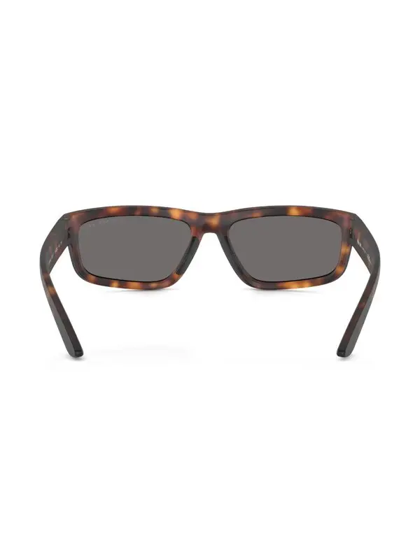 Prada Tortoiseshell Rectangle-frame Sunglasses - Brown