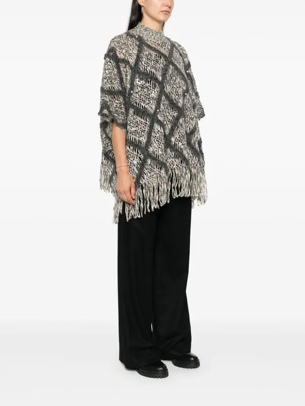 Brunello Cucinelli Sequin-embellished Poncho