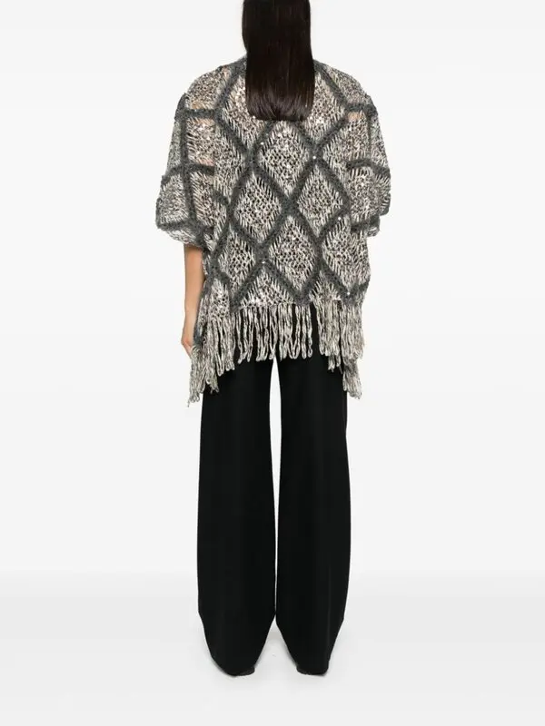 Brunello Cucinelli Sequin-embellished Poncho