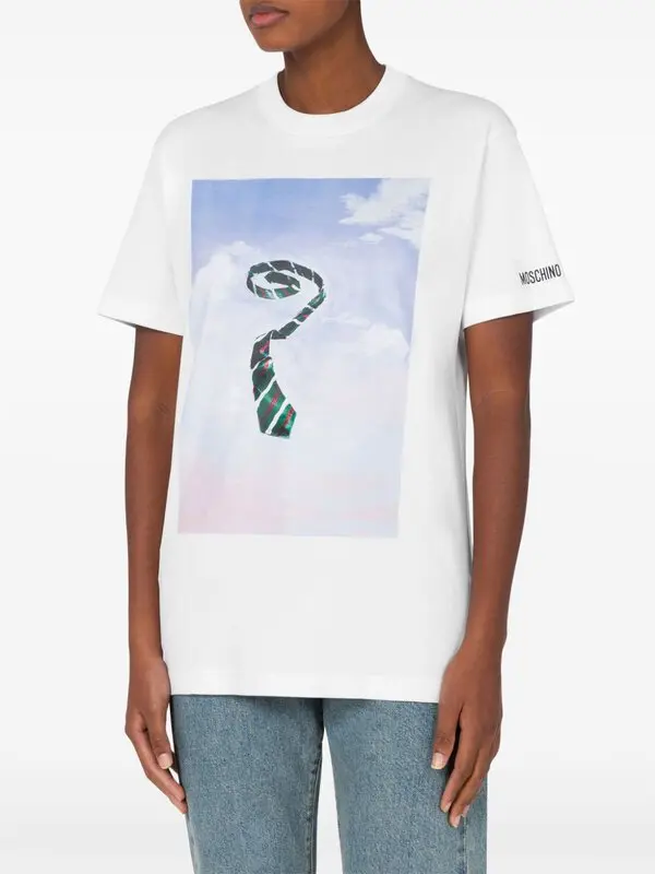 Moschino Graphic-print Cotton T-shirt
