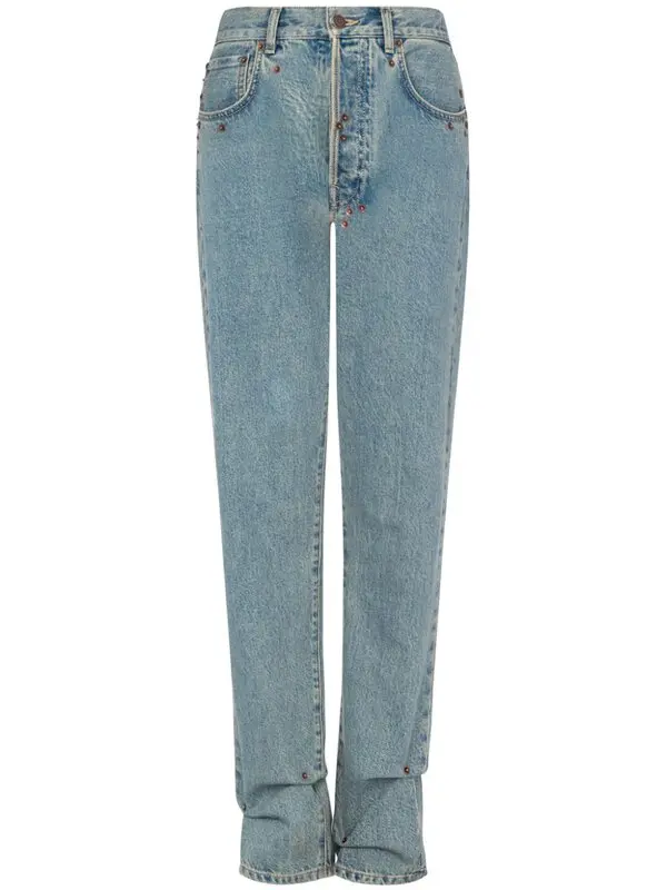Moschino High-waisted Straight-leg Jeans