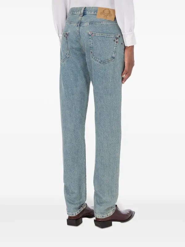 Moschino High-waisted Straight-leg Jeans