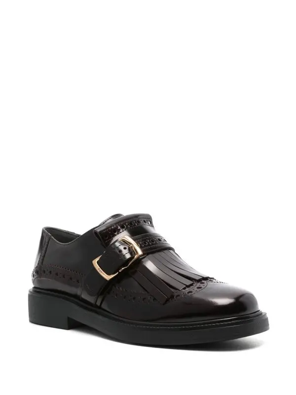 TOD'S Leather Monk Strap Loafers