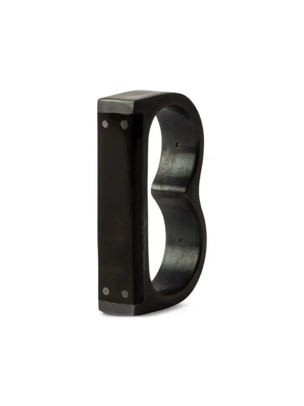 PARTS OF FOUR Plate Double Ring - Black