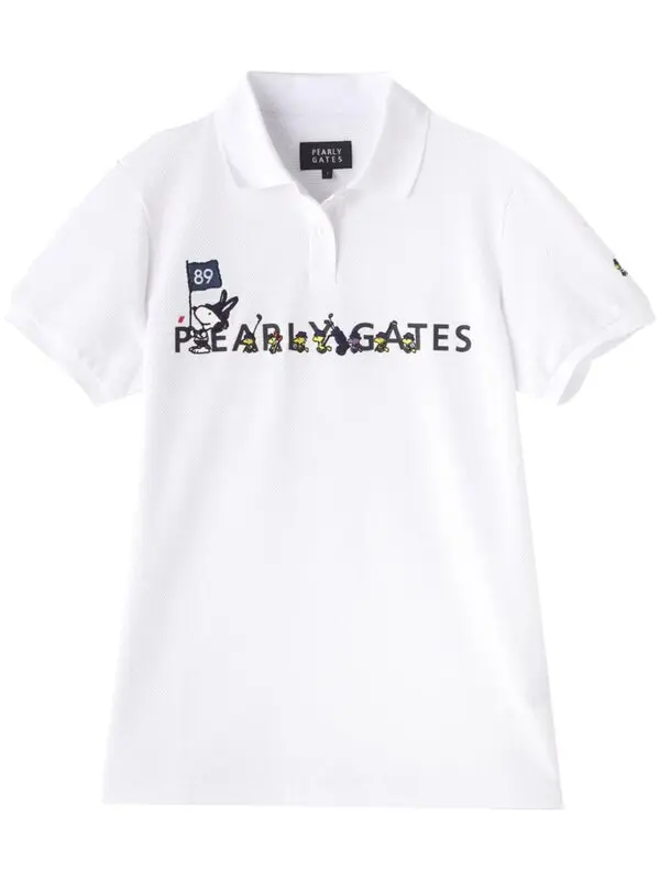 PEARLY GATES Snoopy Polo Shirt - White | Editorialist