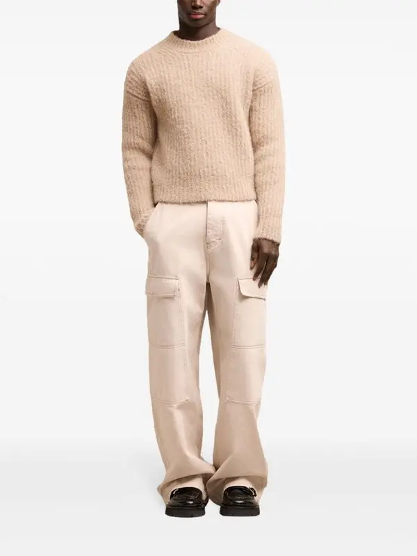 AMI Paris Ribbed Wool Blend Jumper