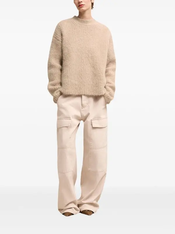 AMI Paris Ribbed Wool Blend Jumper