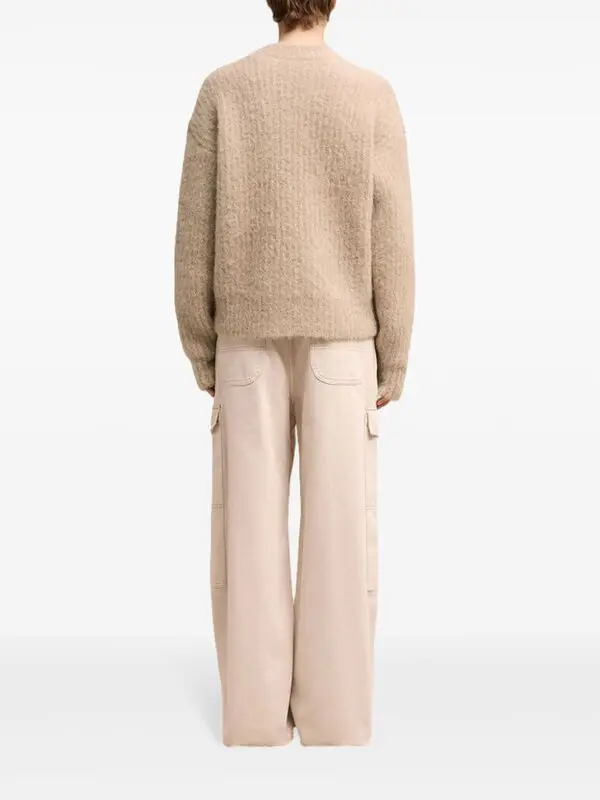 AMI Paris Ribbed Wool Blend Jumper