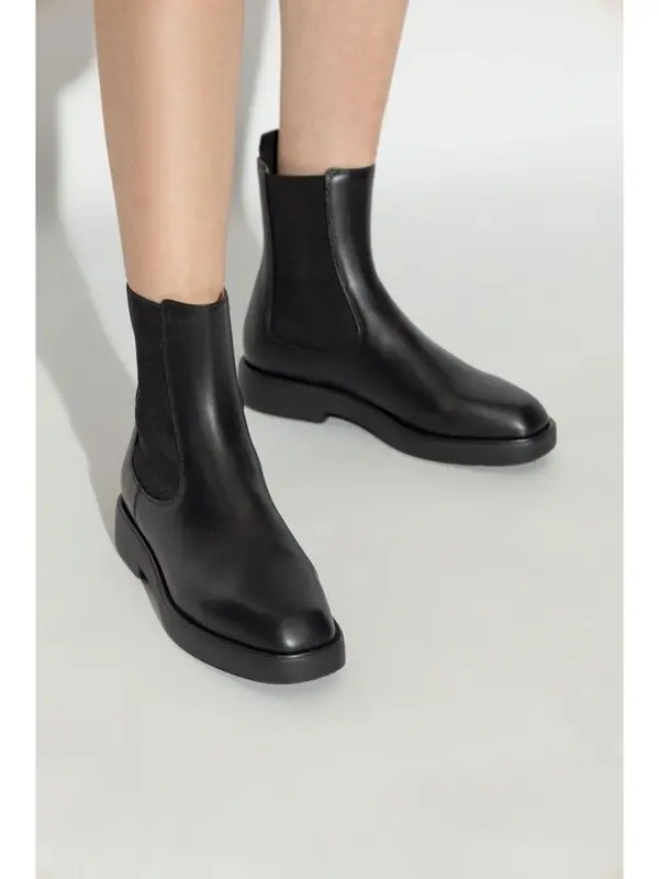 Emporio Armani Leather Chelsea Boots