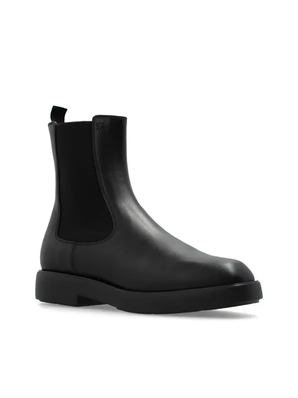 Emporio Armani Leather Chelsea Boots