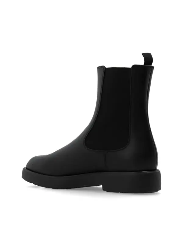 Emporio Armani Leather Chelsea Boots