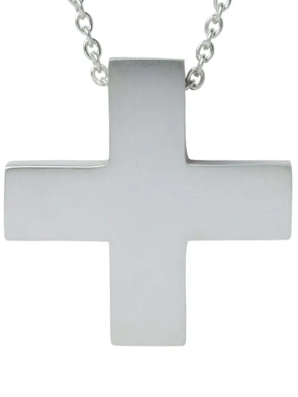 PARTS OF FOUR Small Plus Necklace - Silver