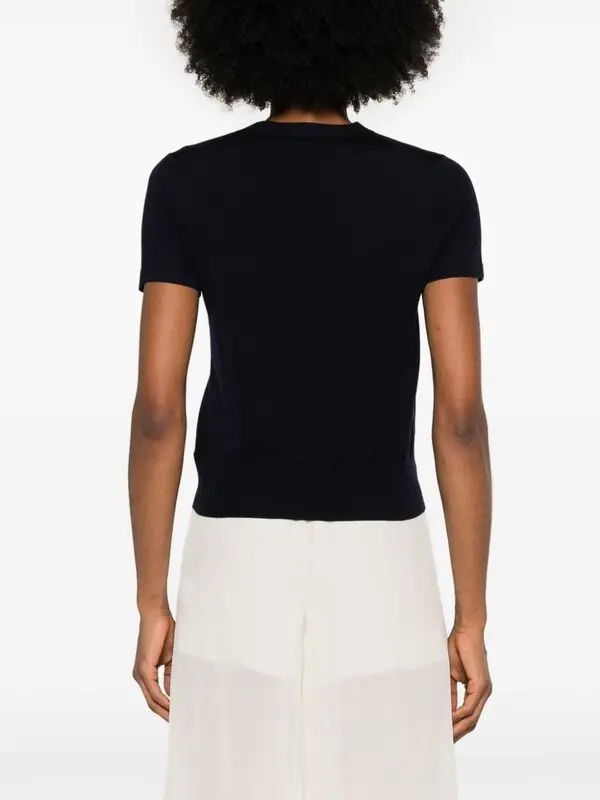 Chloé Logo-embroidered Wool Top