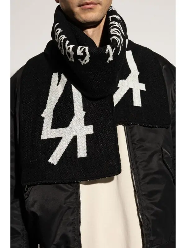 44 LABEL GROUP Logo-jacquard Scarf