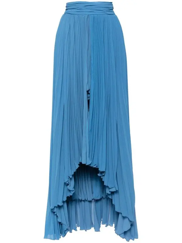 SAIID KOBEISY High-low Pleated Skirt