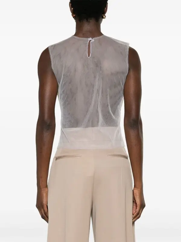 Viktor & Rolf Pleated Tulle Tank Top