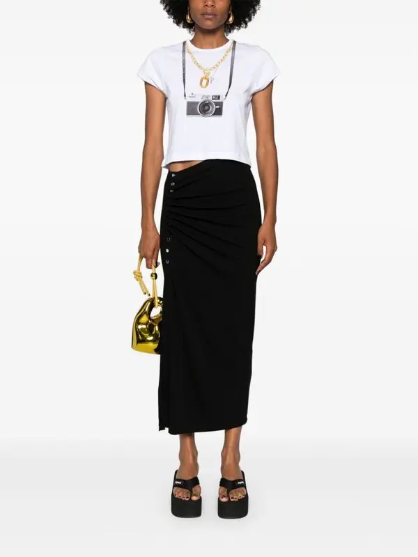 Rabanne Camera-print Cotton T-shirt