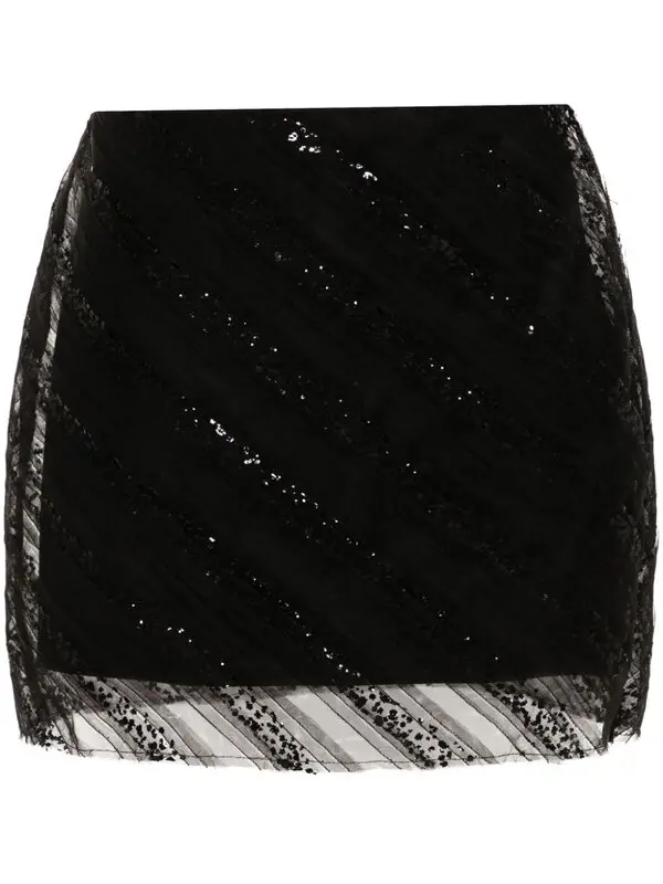 Viktor & Rolf Tulle-overlay Mini Skirt