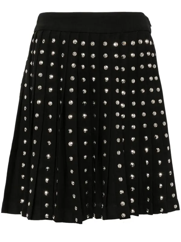 SAIID KOBEISY Beaded Mini Skirt - Black