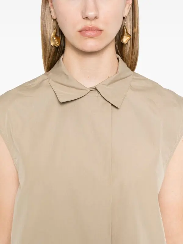Calvin Klein Sleeveless Poplin Shirt
