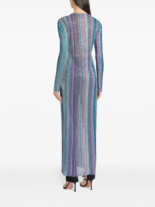 Missoni Sequinned Pleated Cardigan - Blue