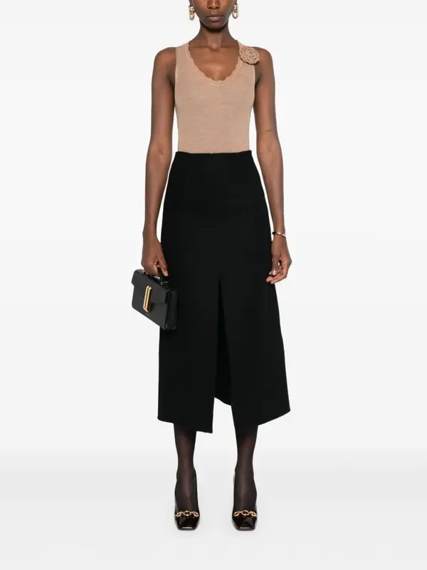 Ermanno Scervino Felted A-line Midi Skirt