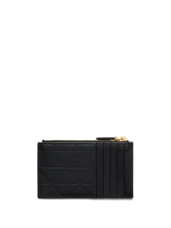 Prada Triangle-motif Leather Card Holder