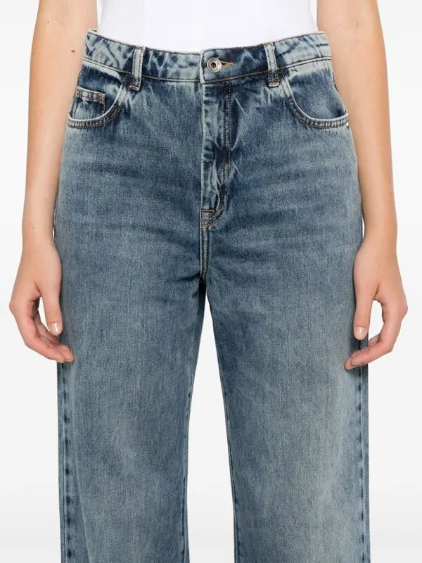 Patrizia Pepe High-rise Straight-leg Jeans
