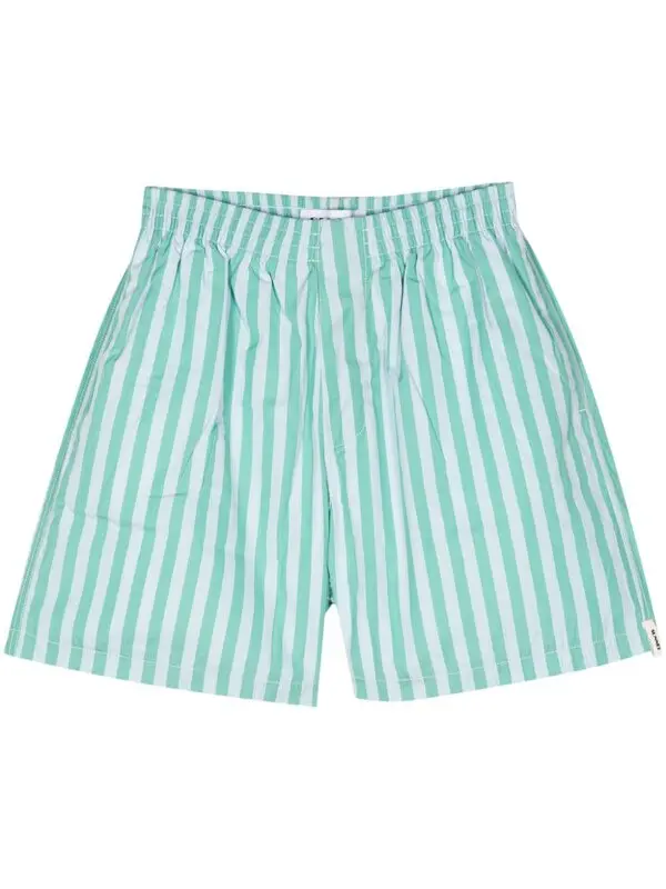 Sunnei Striped Cotton Bermuda Shorts