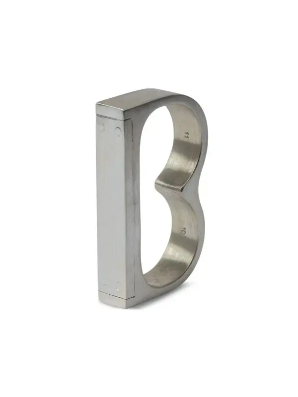 PARTS OF FOUR Plate Double Ring - Silver