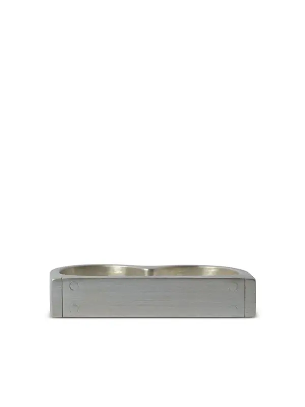 PARTS OF FOUR Plate Double Ring - Silver