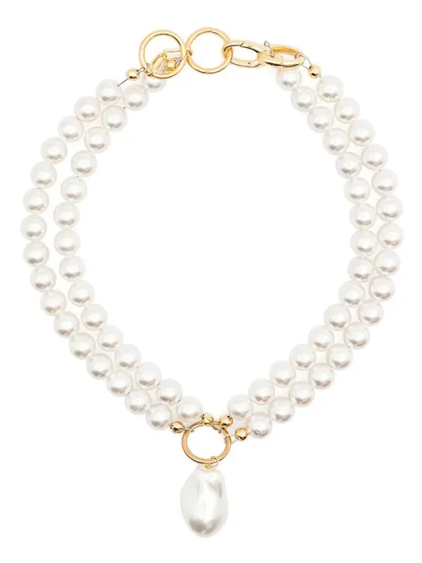 ATU BODY COUTURE X Shir Fine Jewellery Layered Pearl Necklace - White