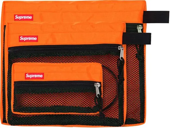 Supreme Mesh Organizer Bags - Orange