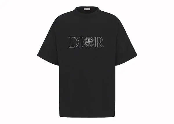 Dior X Stone Island Oversized Fit T-shirt - Black