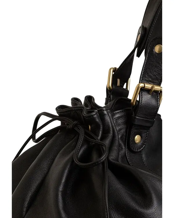 Gerard Darel 72h Leather Handbag - Black