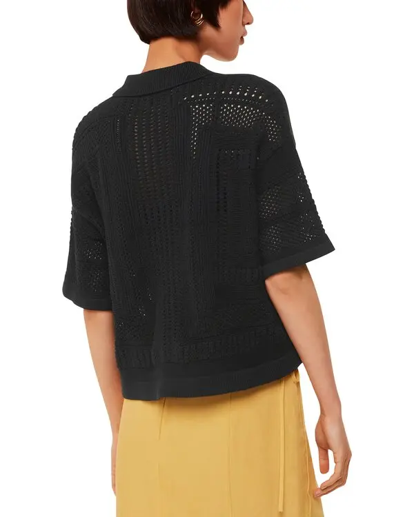 Whistles Crochet Knit Shirt