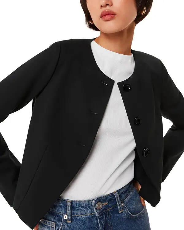 Whistles Anne Ponte Button Jacket