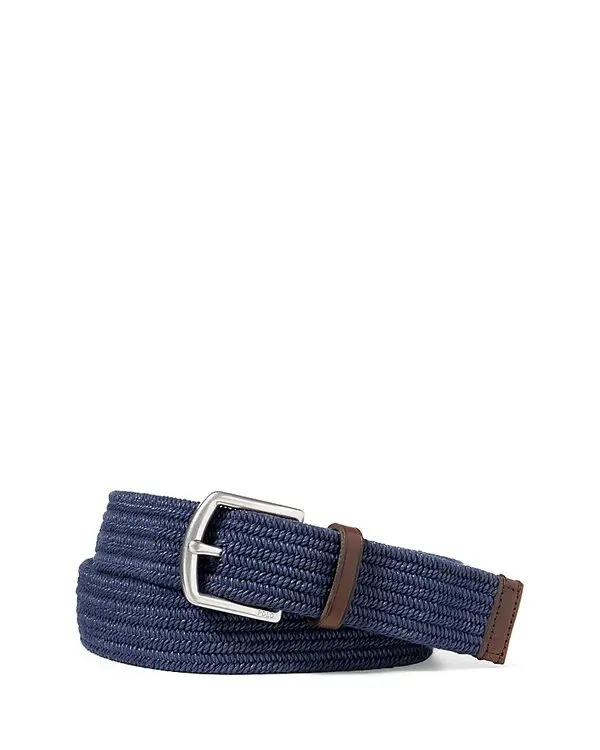 Polo Ralph Lauren Stretch Waxed Cotton Belt - Navy
