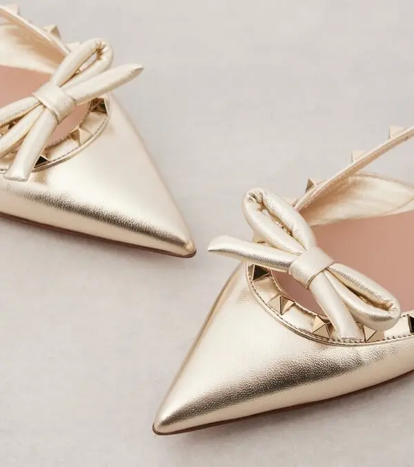 Valentino Garavani Rockstud Slingback Flats