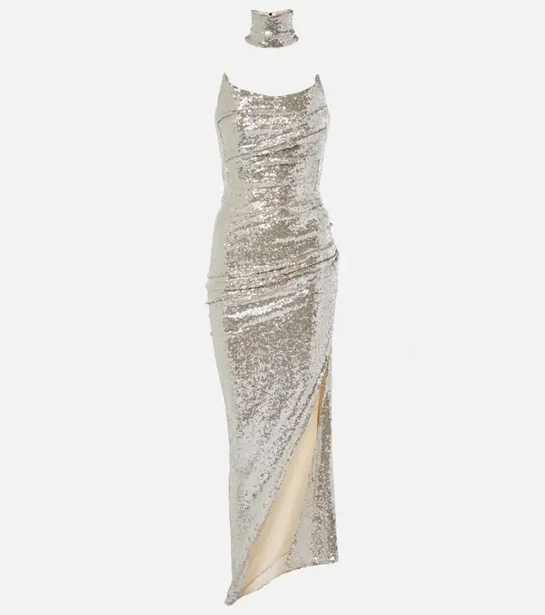 Maticevski Exhilarate Sequined Gown