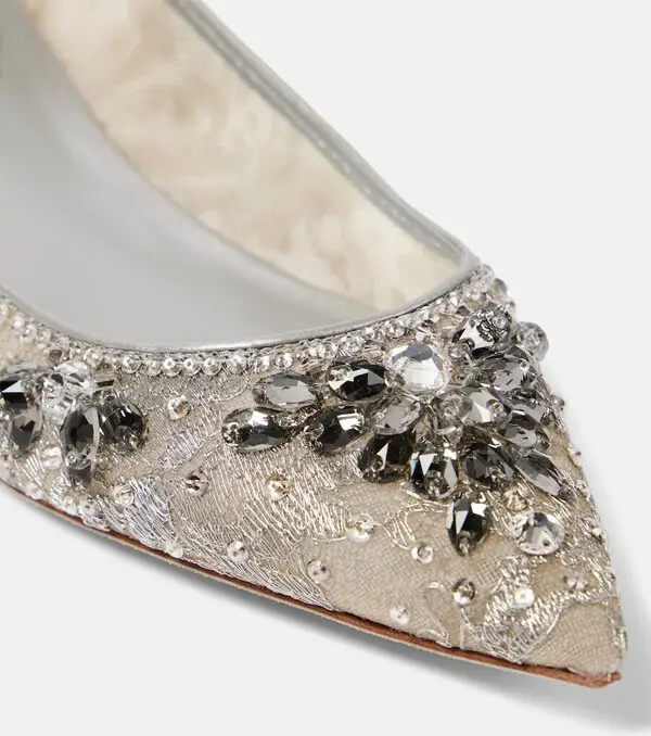 Rene Caovilla Embellished Ballet Flats