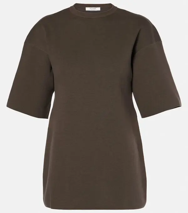 FFORME Dwyn Wool And Cotton-blend T-shirt